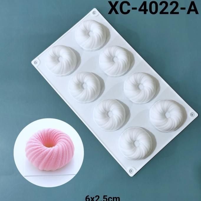 Jual GR-XC-4022 Cetakan loyang silikon entremet mini cloud awan donut ...