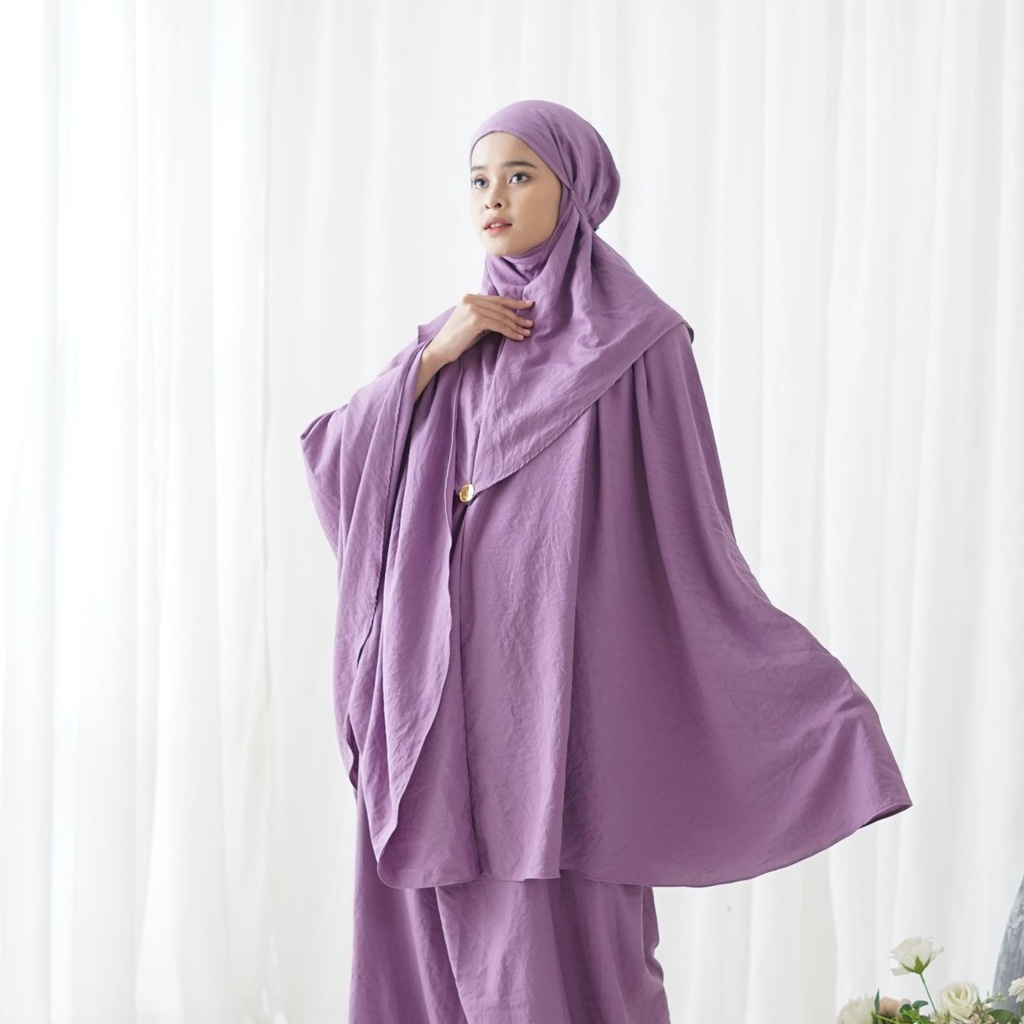 Jual Mukena Premium Kamila Series - Ungu Violet / Mukena Dewasa ...