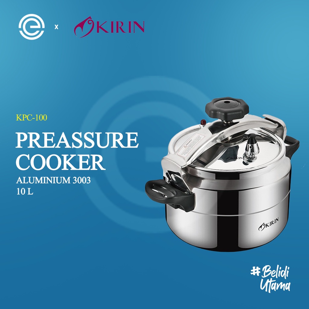 Jual KIRIN Panci Presto Induksi Aluminium 10 Liter KPC-100 | Shopee Indonesia