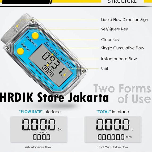 Jual Water Flow Meter 1 Inch Turbine Digital 1 Inci Solar Npt Fuel Diesel | Shopee Indonesia