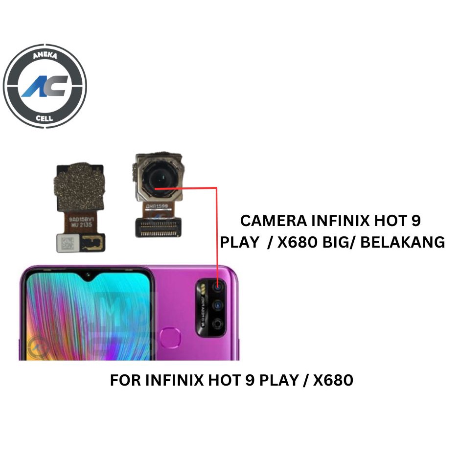 Jual CAMERA INFINIX HOT 9 PLAY X680 UTAMA BELAKANG | Shopee Indonesia