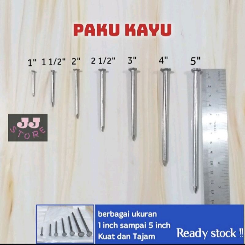 Jual 500 GRAM PAKU KAYU / PAKU BANGUNAN / PAKU TRIPLEK | Shopee Indonesia