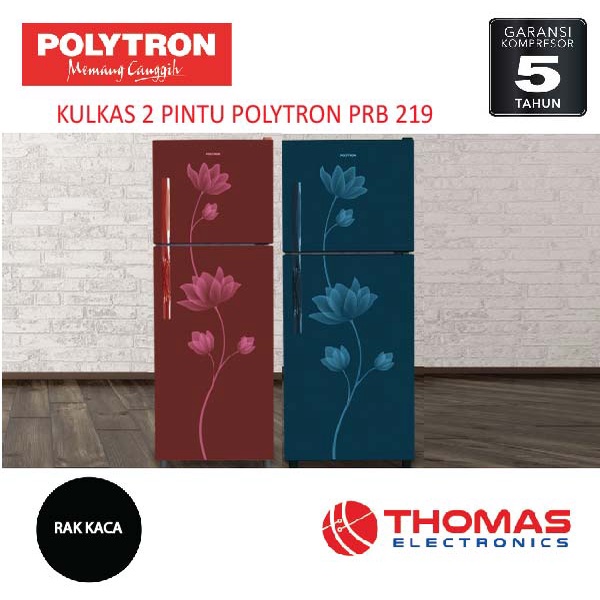 Jual Polytron KULKAS 2 PINTU POLYTRON PRB 219 N/B KULKAS POLYTRON ...