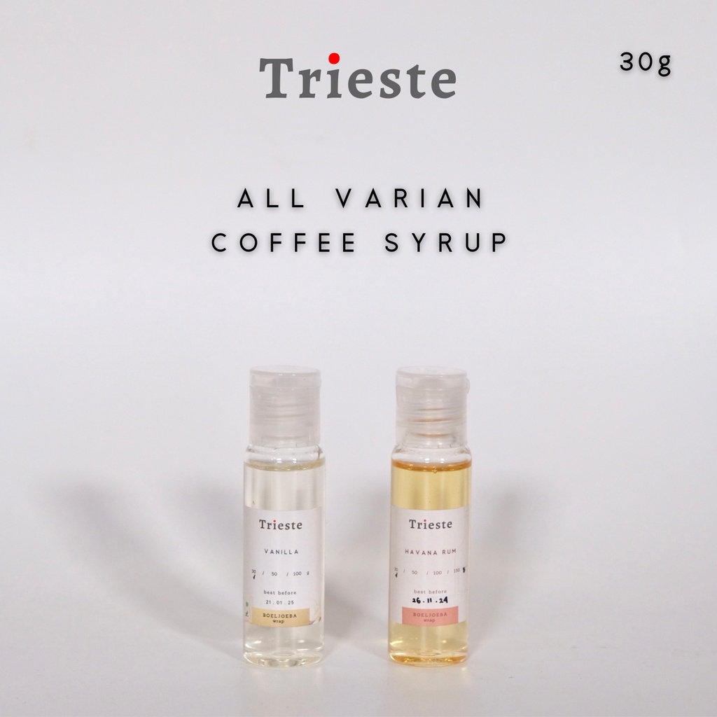 Jual MINI SIZE - Trieste All Varian Syrup Repack [30] g | Shopee Indonesia