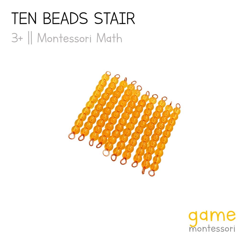 Jual Game Montessori Color Bead Stairs or Ten Beads Stair | Shopee ...