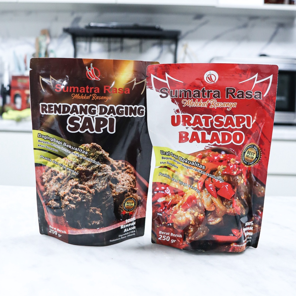 Jual Paket Nambah Nasi - Urat Balado Jumbo+Rendang Daging Sapi | Shopee ...
