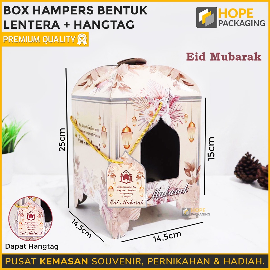 Jual Box Hampers Bentuk Lentera + Hangtag / Box Souvenir Kue Kering ...