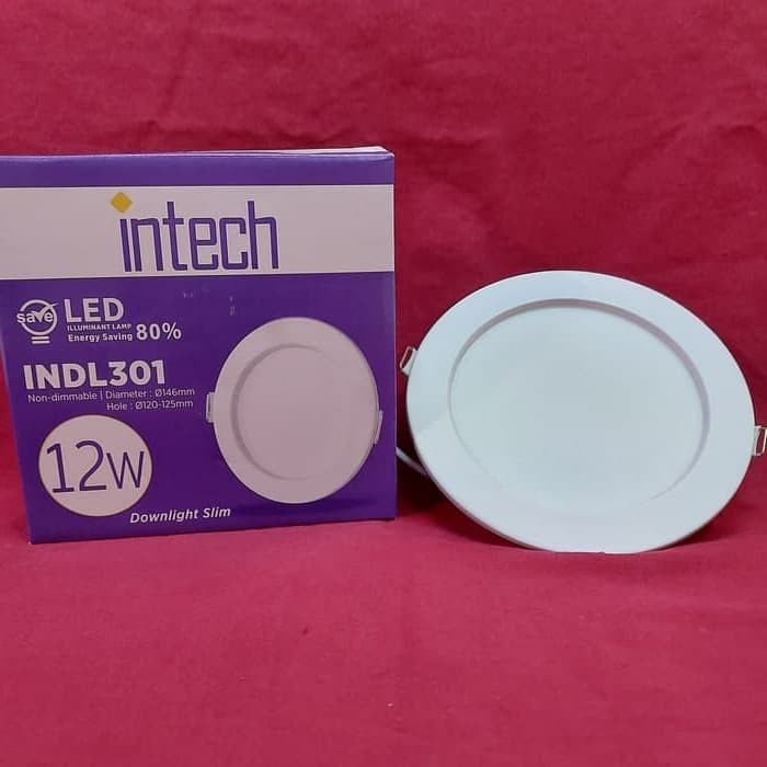 Jual INDL301 Lampu DownLight/Lite LED 12w Intech | Shopee Indonesia