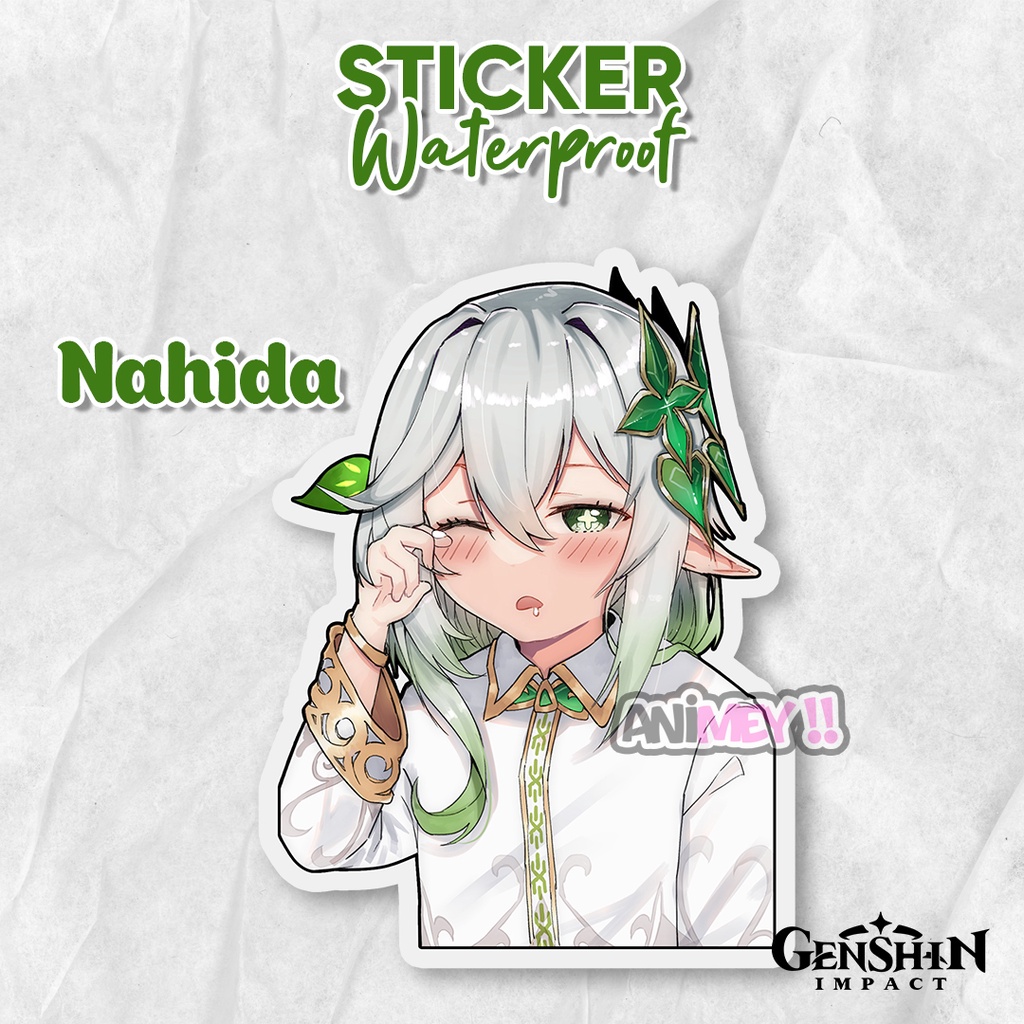 Jual Stiker Nahida Genshin Impact / Sticker Anime Waterproof | Shopee ...