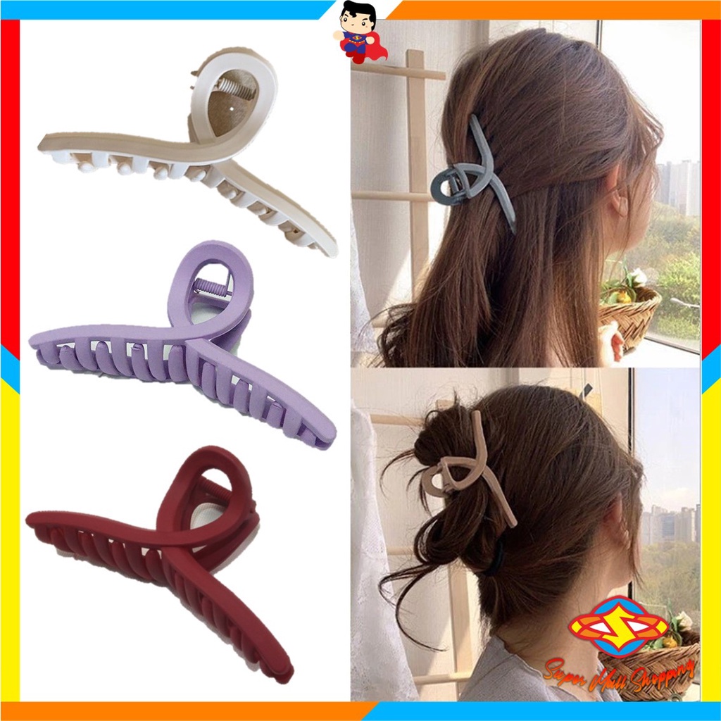 Jual SMS Jepit Rambut Salon Slim Jedai Doff 11cm Jepitan Rambut Silang ...