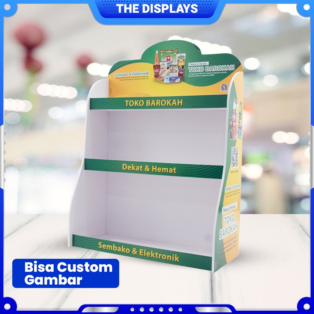 Jual Rak Display Multifungsi Bisa Custom Gambar Model B | Shopee Indonesia
