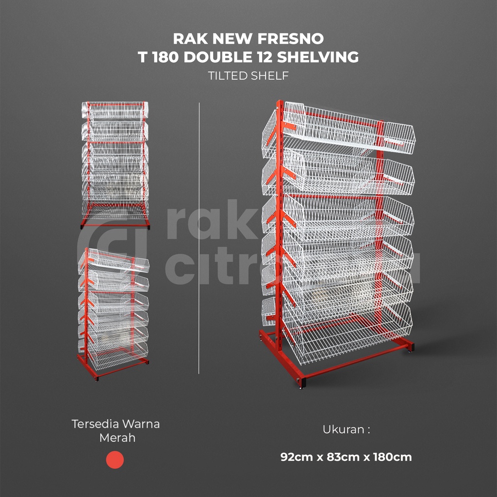 Jual NEW FRESNO RAK TOKO DISPLAY SNACK CIKI BESI JUMBO SERBAGUNA T150 ...