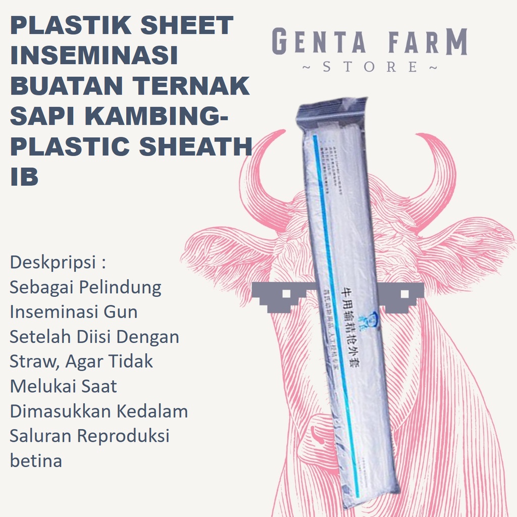Jual Plastik Sheet Inseminasi Buatan Ternak Sapi Kambing-plastic Sheath ...