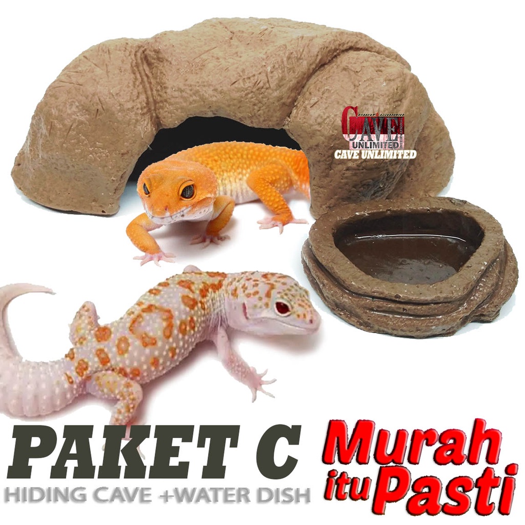 Jual PAKET C HIDING CAVE PLACE + WATER DISH GOA GUA RUMAH TEMPAT ...