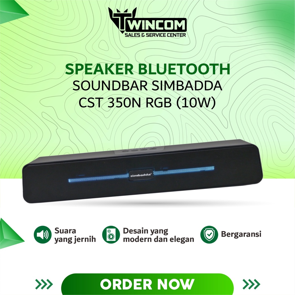 Jual SPEAKER BLUETOOTH SOUNDBAR SIMBADDA CST 350N RGB (10W) TERMURAH ...