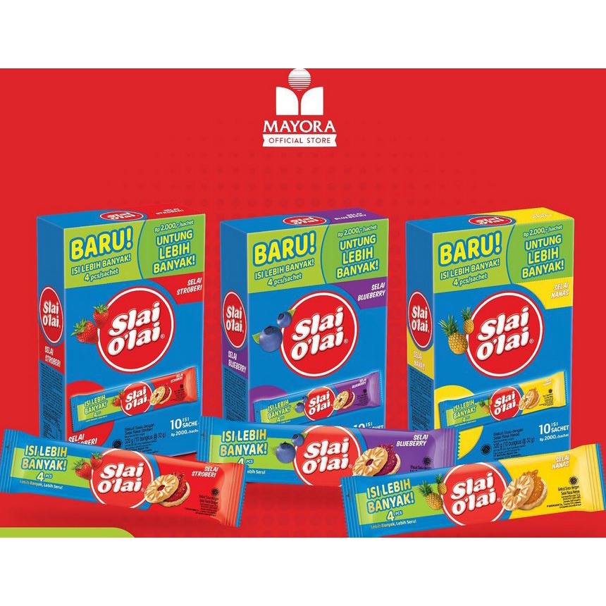 Jual Slaiolai Slai Olai Biskuit Susu ( 1 Box isi 10 Bungkus ) | Shopee ...