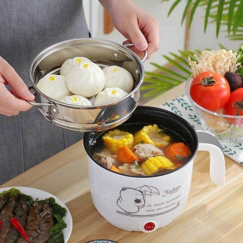 Jual Panci Listrik Mini Panci Rebus Cooker Double Layer Stainless ...