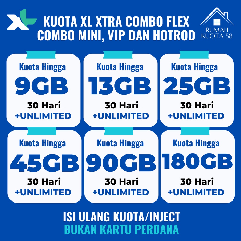 Jual PAKET DATA XL XTRA COMBO FLEX MURAH | Shopee Indonesia