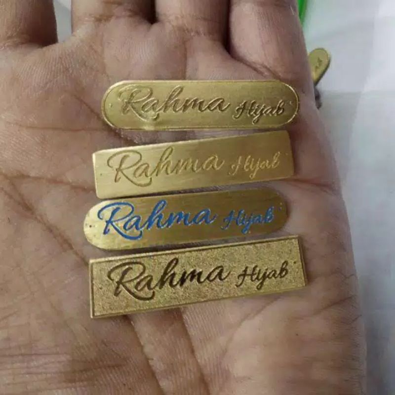 Jual label plat hijab besi | Shopee Indonesia