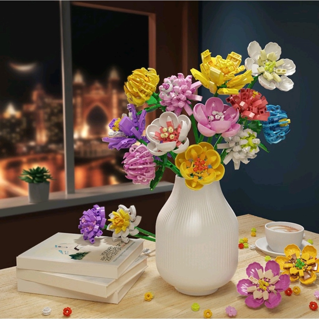 Jual Sembo Blocks Flowers Collection - Bouquet Flower - Floral Garden ...