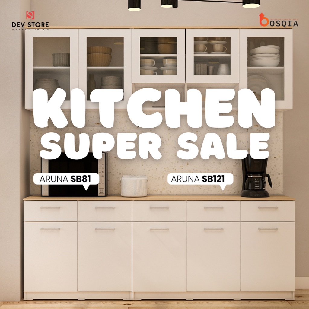 Jual Lemari Bawah Dapur / Bufet dengan 3 Laci / Kitchen Set Bawah 3 Laci / Aruna SB81 / Aruna ...
