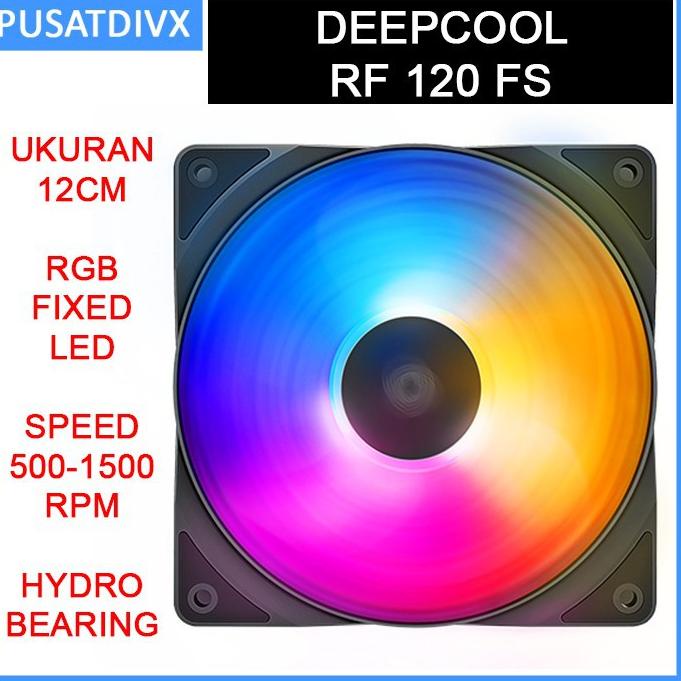 Jual Dijamin Asli DEEPCOOL RF 120 FS RGB LED RF120FS FAN KIPAS CASING ...