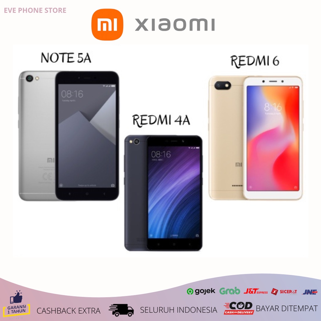 Jual XIAOMI REDMI NOTE 5A REDMI 5A REDMI 4A NEW SEGEL FULLSET GARANSI | Shopee Indonesia