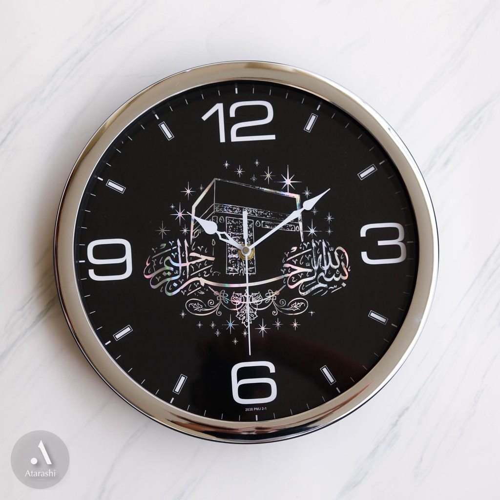 Jual Jam dinding kaligrafi nuansa islami arab Pioneer HS2038 32cm ...