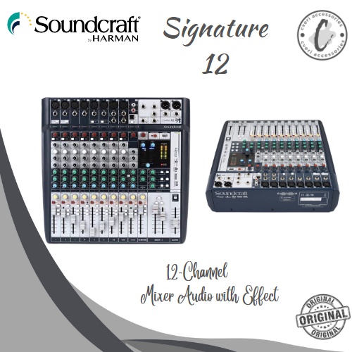 Jual Soundcraft Signature 12 Mixer Audio 12-Channel Original ...