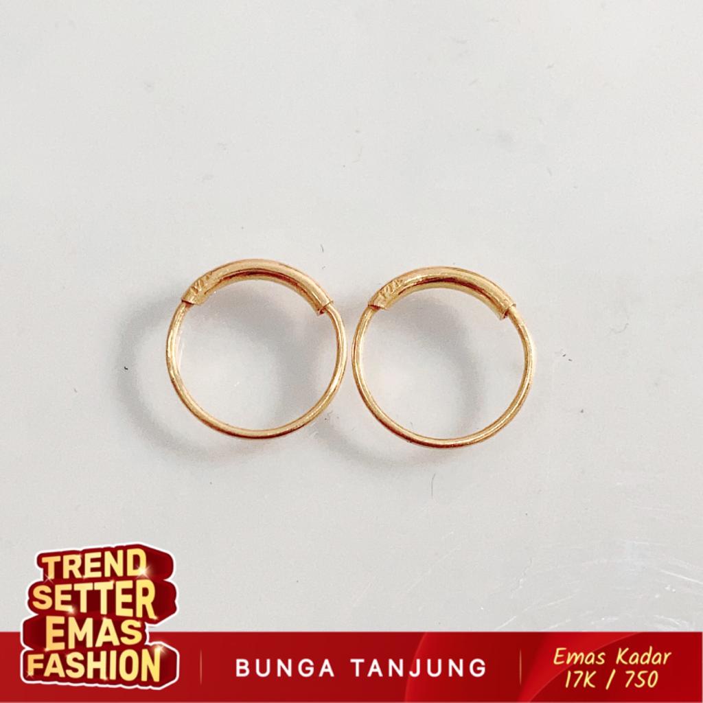 Jual ANTING KOLONGAN BAYI / BABY - EMAS KADAR 17K - BUNGA TANJUNG ...