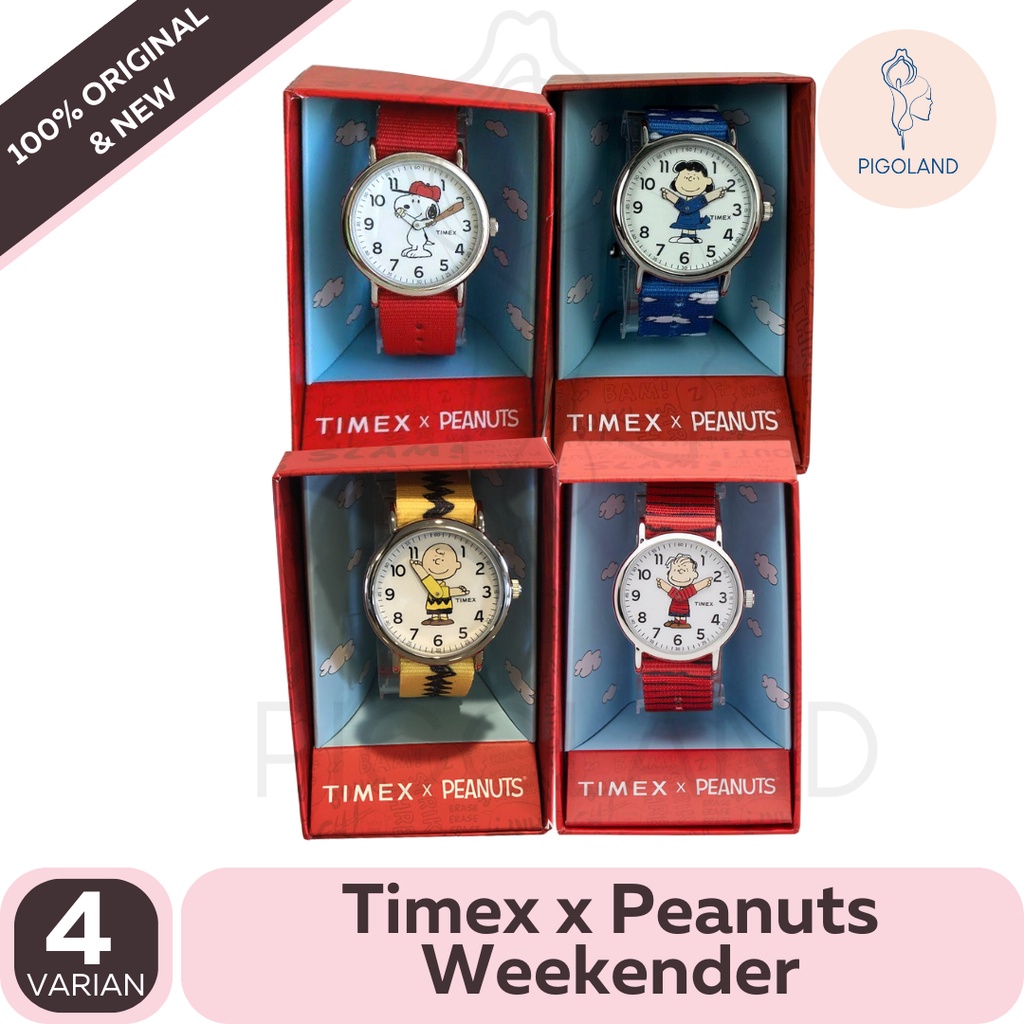 Jual Timex Weekender Peanuts Collection 38mm Nylon Strap | Shopee Indonesia