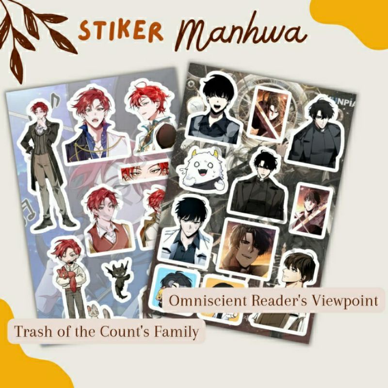 Jual Sticker Manhwa A6 Waterproof Trash of the count's family ...