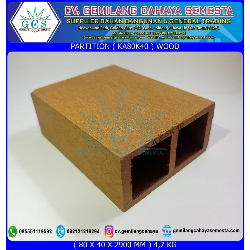 Jual KA80K40 - Partisi WPC / Sekat WPC / Lantai WPC / Pagar WPC ...