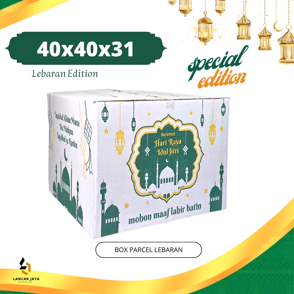 Jual Kardus Box Lebaran Tempat Sembako Parcel Idul Fitri Jumbo 40x40x31 ...