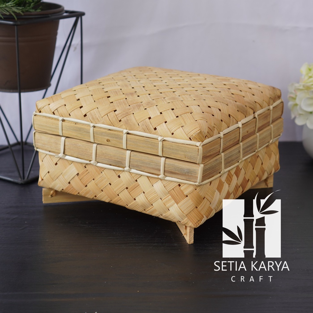 Jual Tempat Nasi dan Snack Cething Wakul Keranjang Hampers Sokase Tutup ...