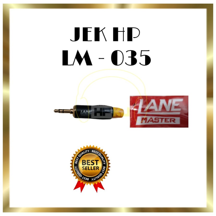 Jual JACK JEK HP LANE MASTER 3.5 MM LM-035 jek toa mini stereo lane ...