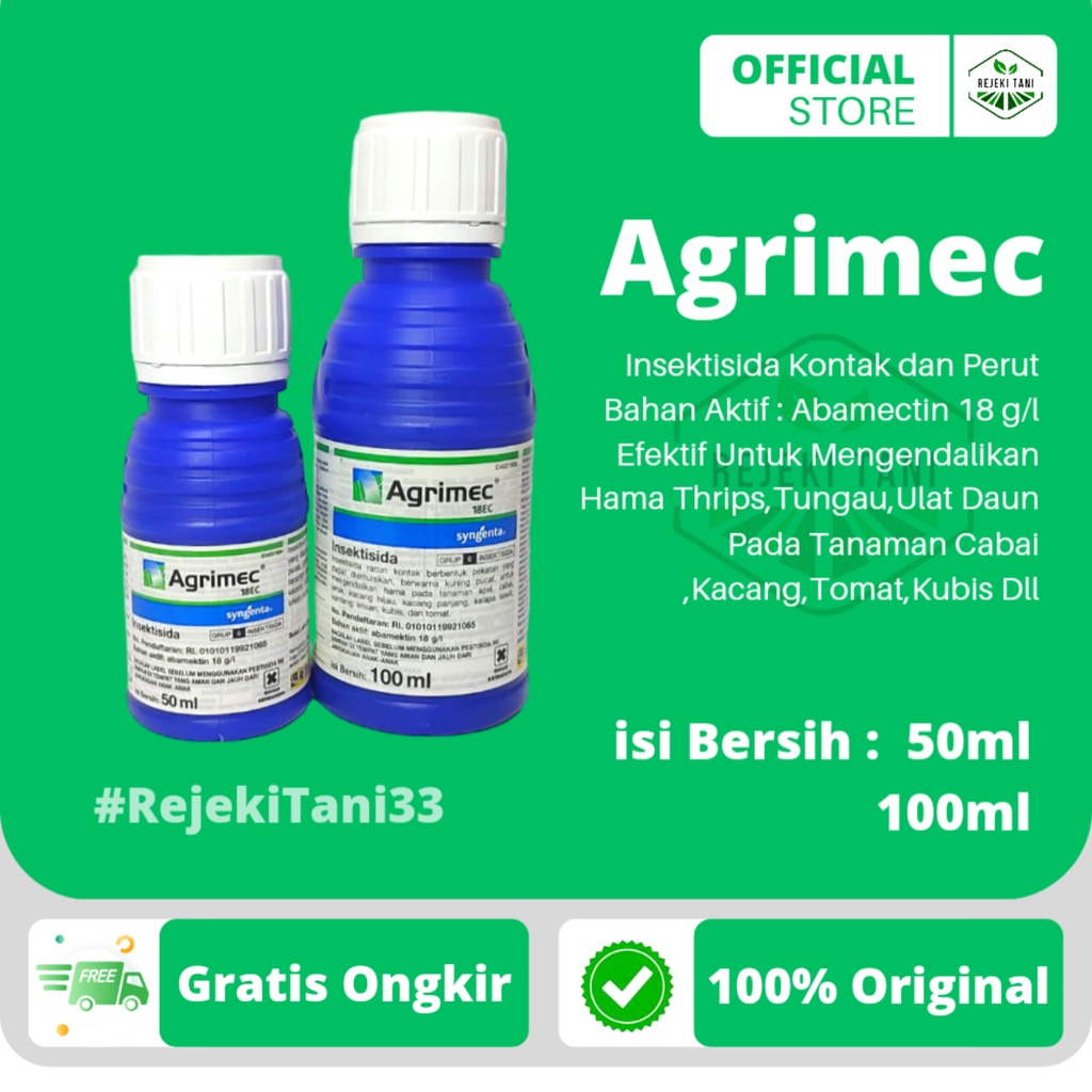 Jual AGRIMEC 18EC Insektisida Abamektin Insectisida Pembasmi Hama ...