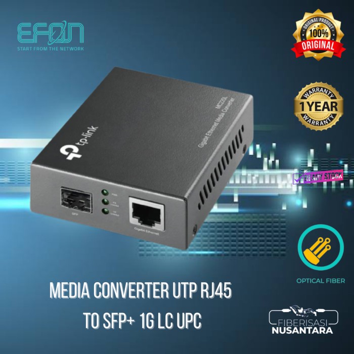 Jual Terlaris Media Converter Utp Rj45 To Sfp Lc Upc Duplex Singlemode ...