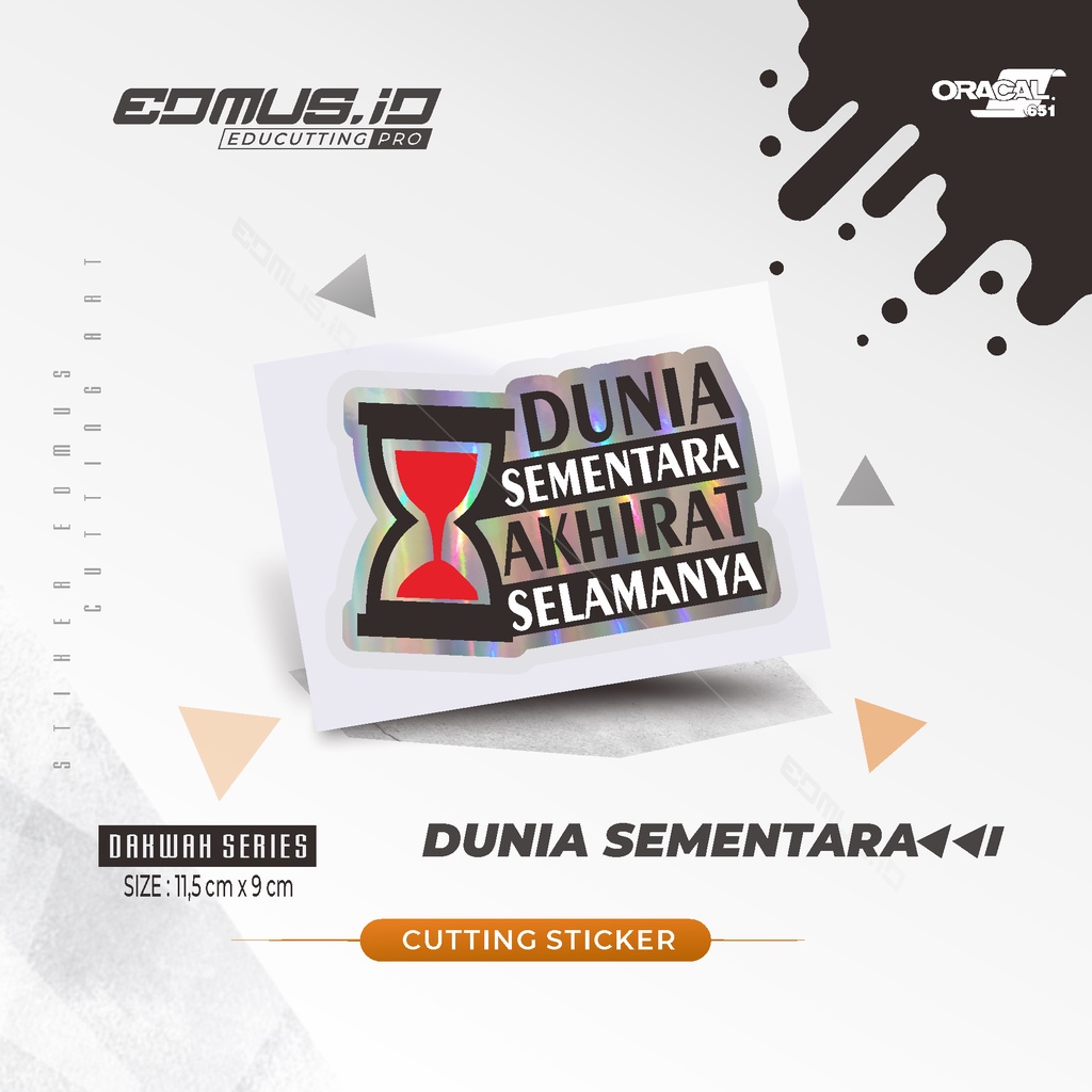 Jual Sticker Cutting Dunia Sementara - Dakwah Series - Untuk Mobil ...