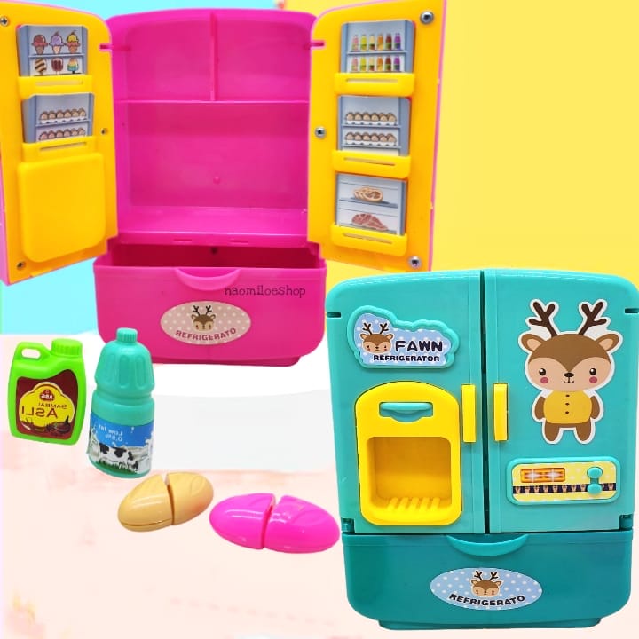Jual MAGIC KULKAS Mainan Kulkas Mini Anak Lucu/ Pretend Play Kulkas ...
