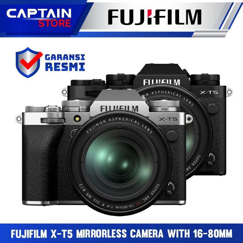 Jual Fujifilm XT5 kit 18-55mm Fuji X-T5 XT 5 kit 18-55 Mirrorless Camera | Shopee Indonesia