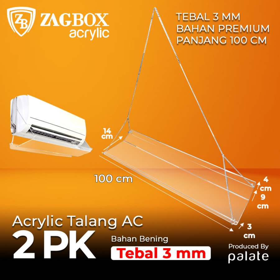 Jual Reflector AC Acrylic - Talang AC 2 PK- Penahan Hembusan AC 3MM ...