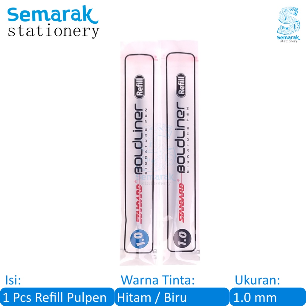 Jual Standard Refill Boldliner Signature Pen Isi Ulang Pulpen Tanda ...