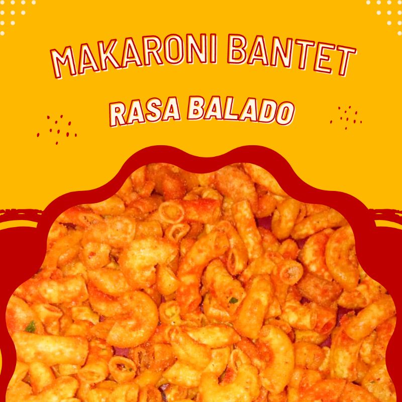 Jual Makaroni Bantet Rasa Balado| Makaroni Renyah | Shopee Indonesia