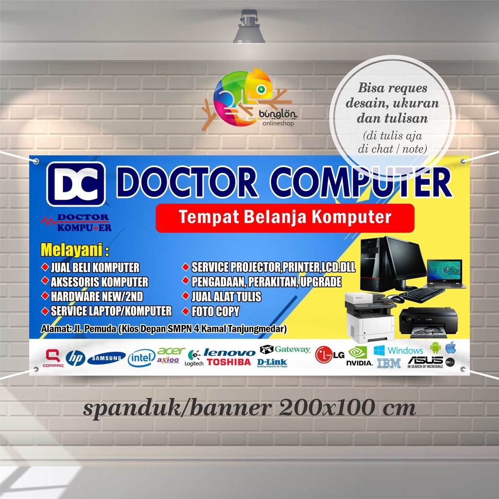Jual Spanduk, Banner Toko Komputer | Shopee Indonesia