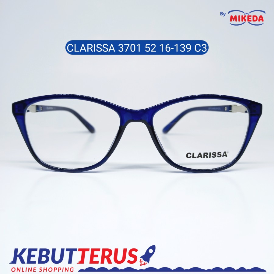 Jual Mikeda-FRAME KACAMATA CLARISSA 3701-52 C3 + LENSA(MINUS/CYLINDER ...