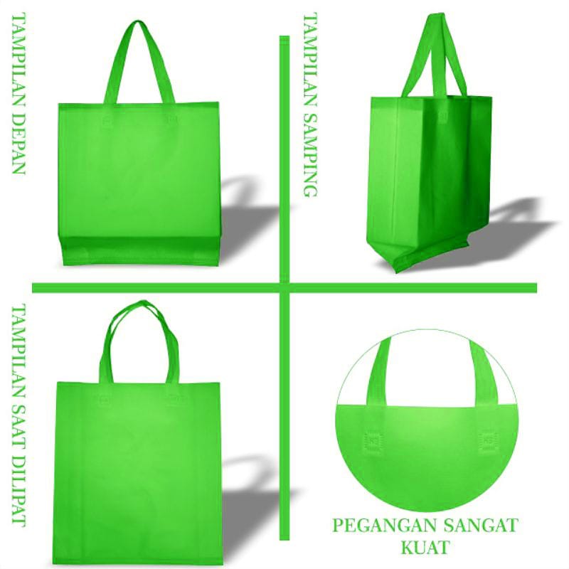 Jual Besar Jumbo Ukuran 38x45x10 cm Tas Spunbond Goodie Bag Tali ...