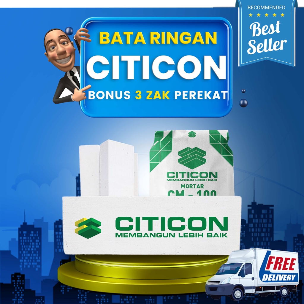 Jual Hebel Bata Ringan Citicon isi 11.52 kubik Untuk Wilayah Kota ...