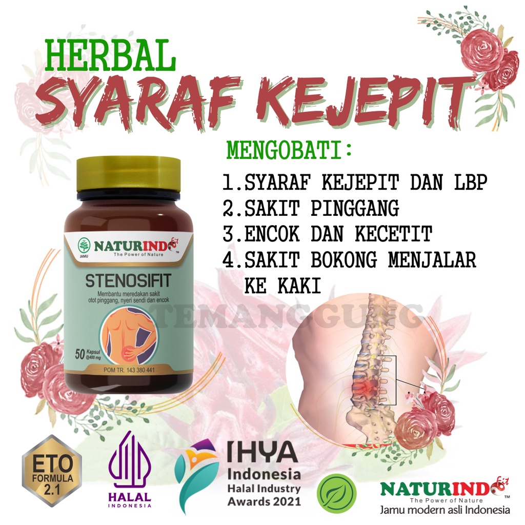 Jual obat saraf Syaraf kejepit Pinggang leher kaki paha Bokong punggung ...