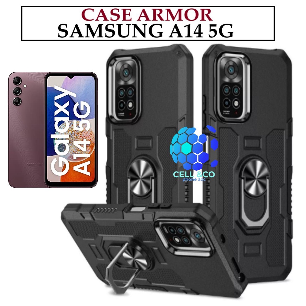 Jual Case Armor New SAMSUNG A14 5G Iring Cincin Magnetic Kesing Hp ...